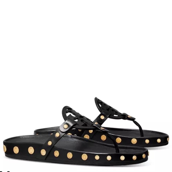 Tory Burch | Shoes | Tory Burch Womens Miller Cloud Coin Sandals Size 7 ...